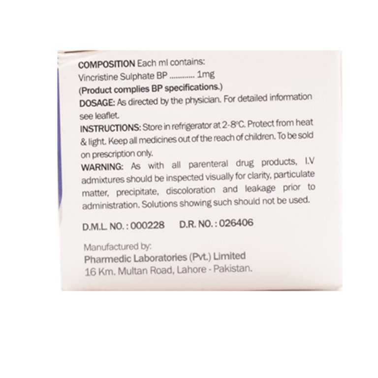 VINCRISTINE SULPHATE - Oncomed